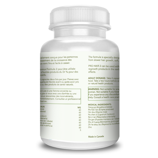 Pro Hair 2 - Modern Chinese Supplement for Slow Hair Growth – Dr. Yu's ...